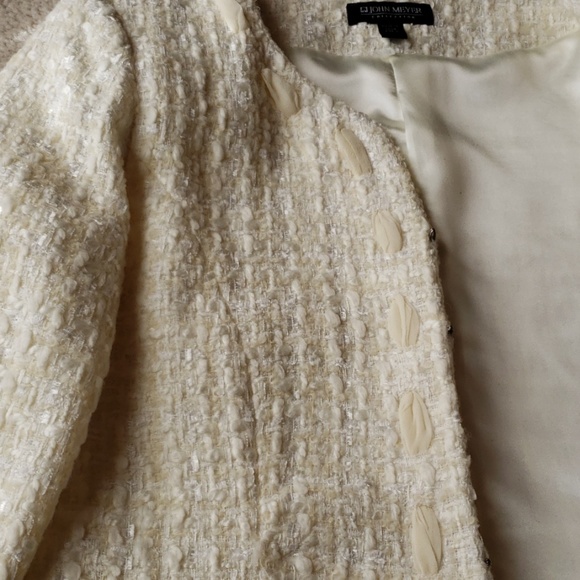 John Meyer of Norwich | Jackets & Coats | John Meyer Ivory Textured ...